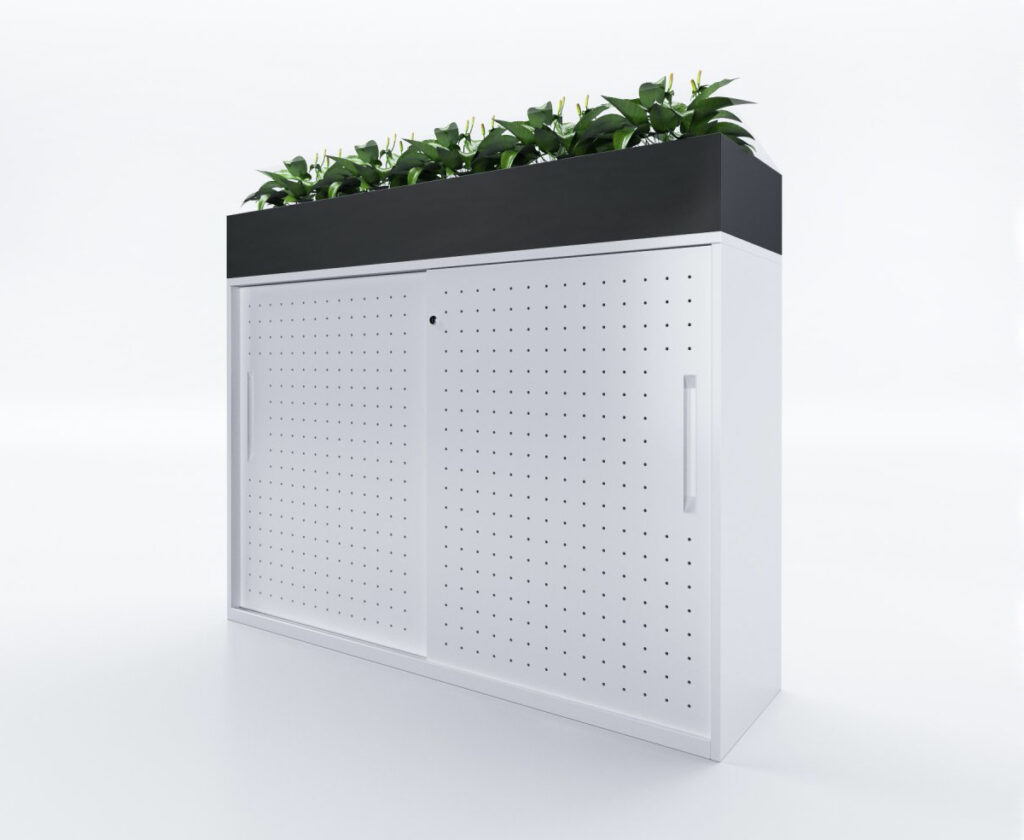 Planter Tambour Storage - Office Spectrum